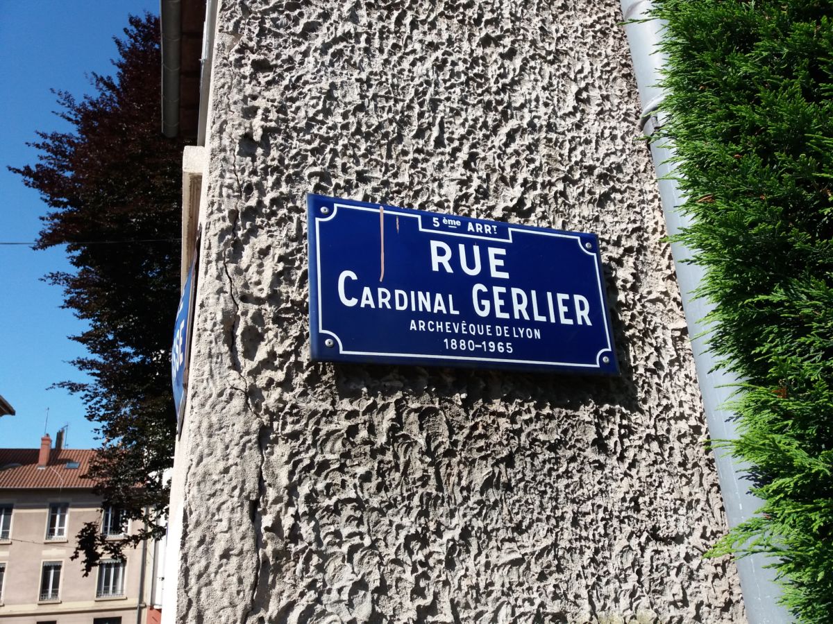 Rue du Cardinal Gerlier à Lyon – Comité Français pour Yad Vashem